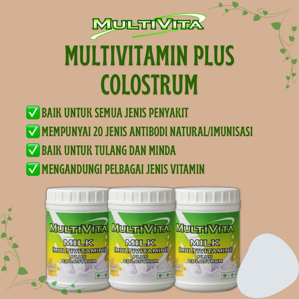Multivita Susu Multivitamin Plus Kolostrum (ORIGINAL HQ) | Shopee Malaysia