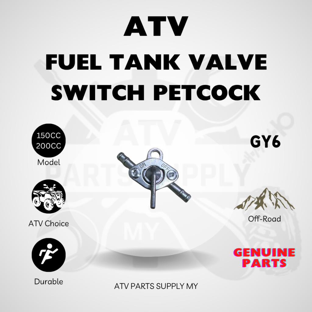 ATV Petrol Fuel Tank Valve Tap On-Off Switch | Petcock | Fuel Tank ...