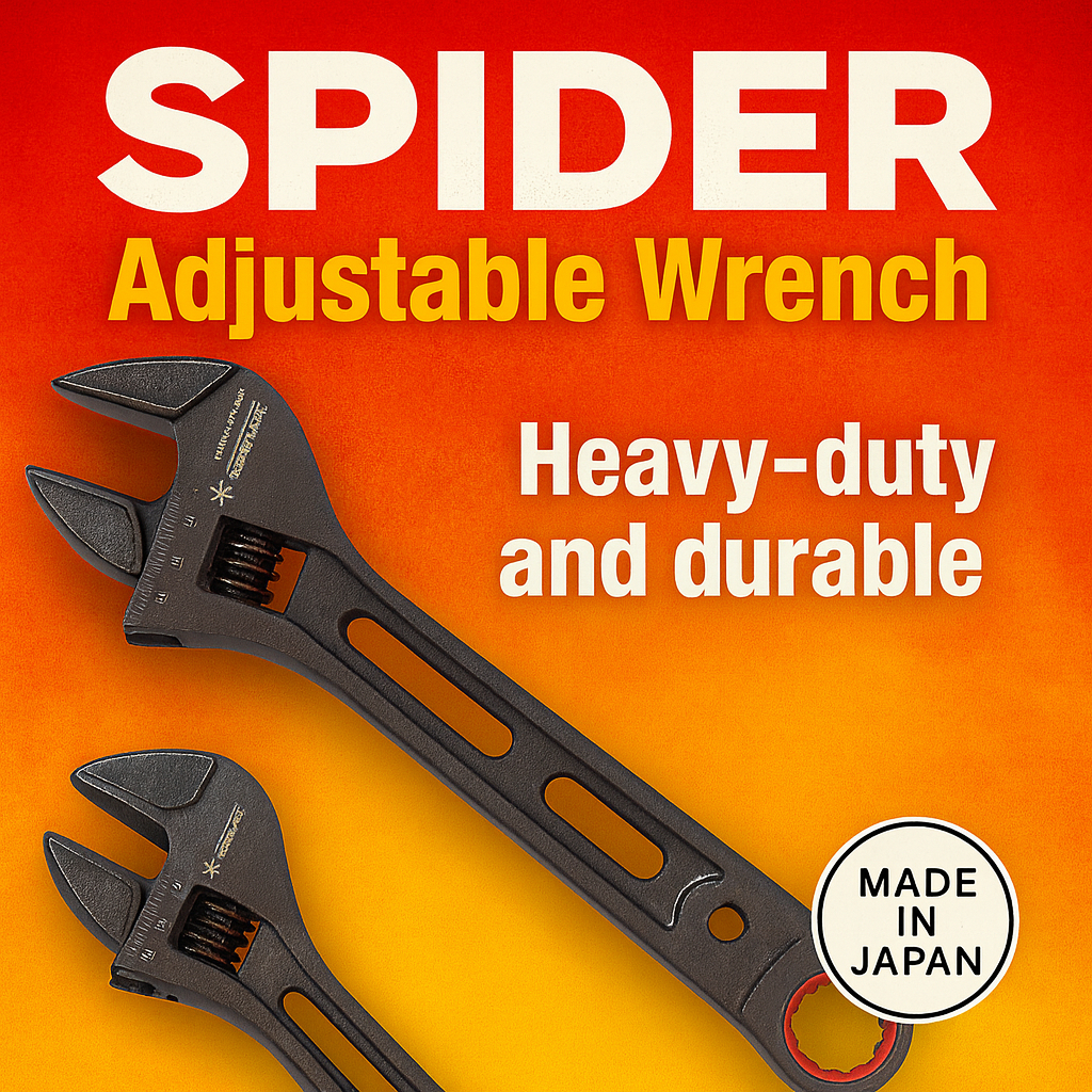 SK11 SPIDER Adjustable Wrench SPD-30GM SPD-36GM with 17mm Ratchet Max ...