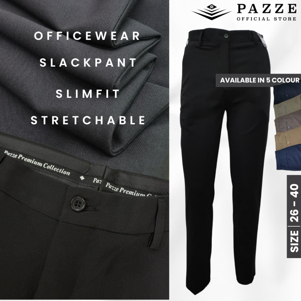 Pazze Slack Pant Super Stretchable Slim Fit Cutting Size 26-40 - 5 ...