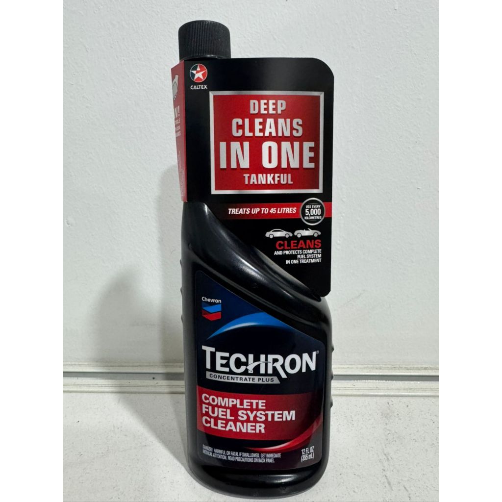 CALTEX TECHRON CONCENTRATE PLUS (355ml) PETROL COMPLETE FUEL SYSTEM ...