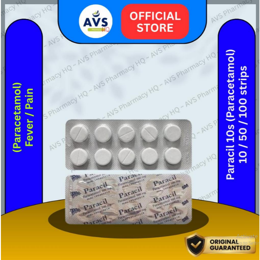 [OFFER KAW KAW] Paracil Paracetamol 500mg Tablet 10s (1 strips ...