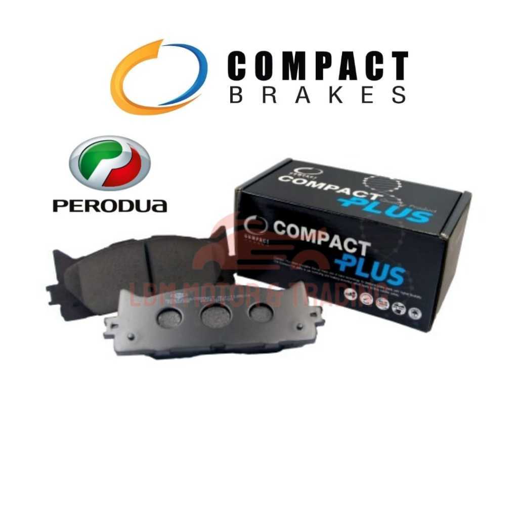 Front Brake Pad Ceramic Compact Plus Perodua Bezza Axia Myvi Icon Myvi ...