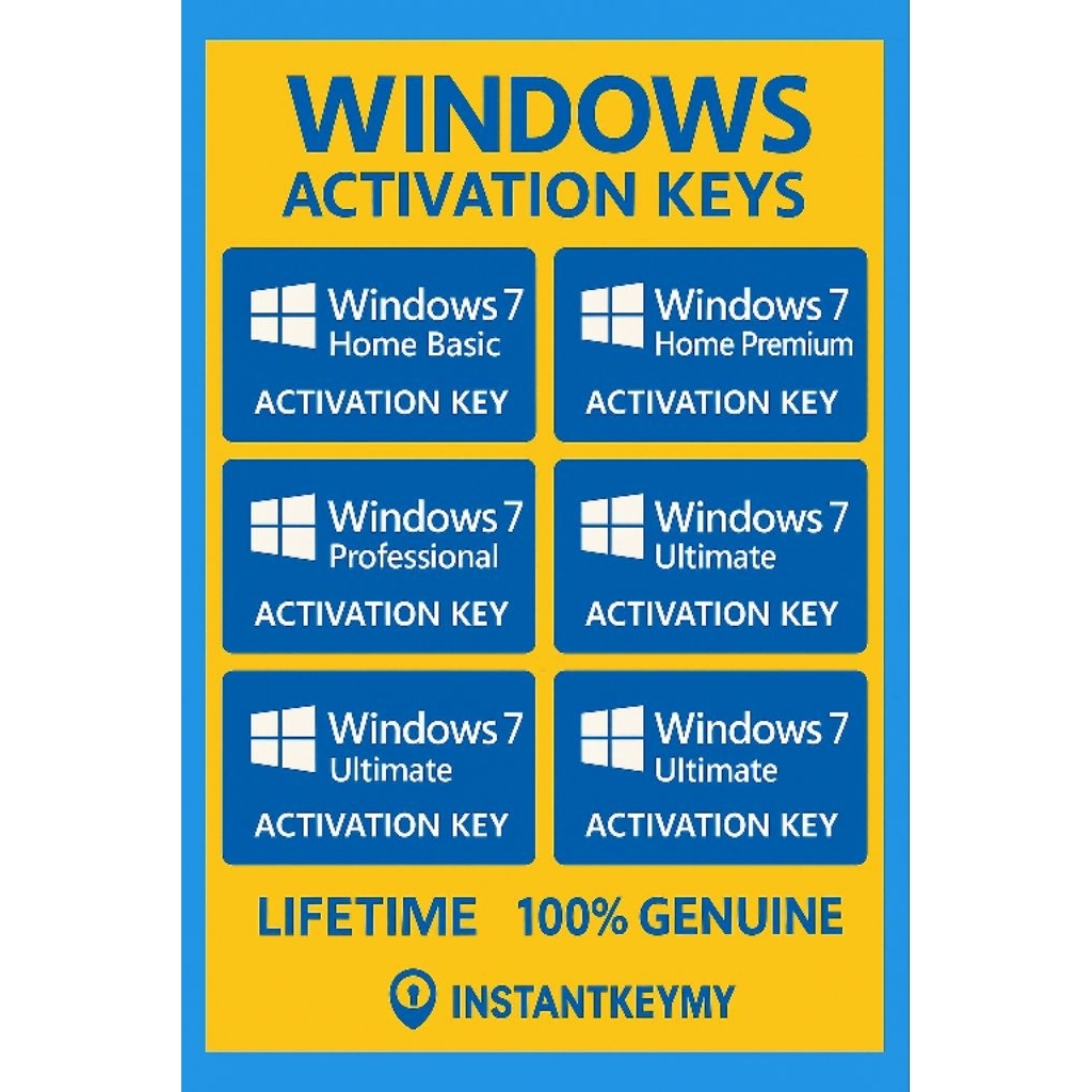 Kunci Asal Windows 7 – Ultimate / Pro / Home 100% Berfungsi! | Shopee ...