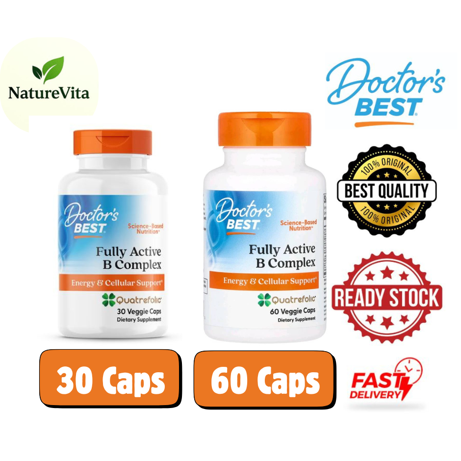 [Ready Stock] Doctor's Best Quatrefolic®, Fully Active B Complex ...