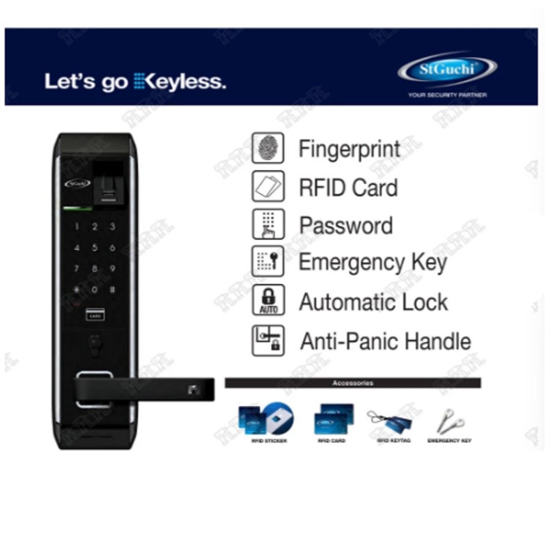 St Guchi SGDL-TF100 Smart Digital Door Lock # No Warranty | Shopee Malaysia