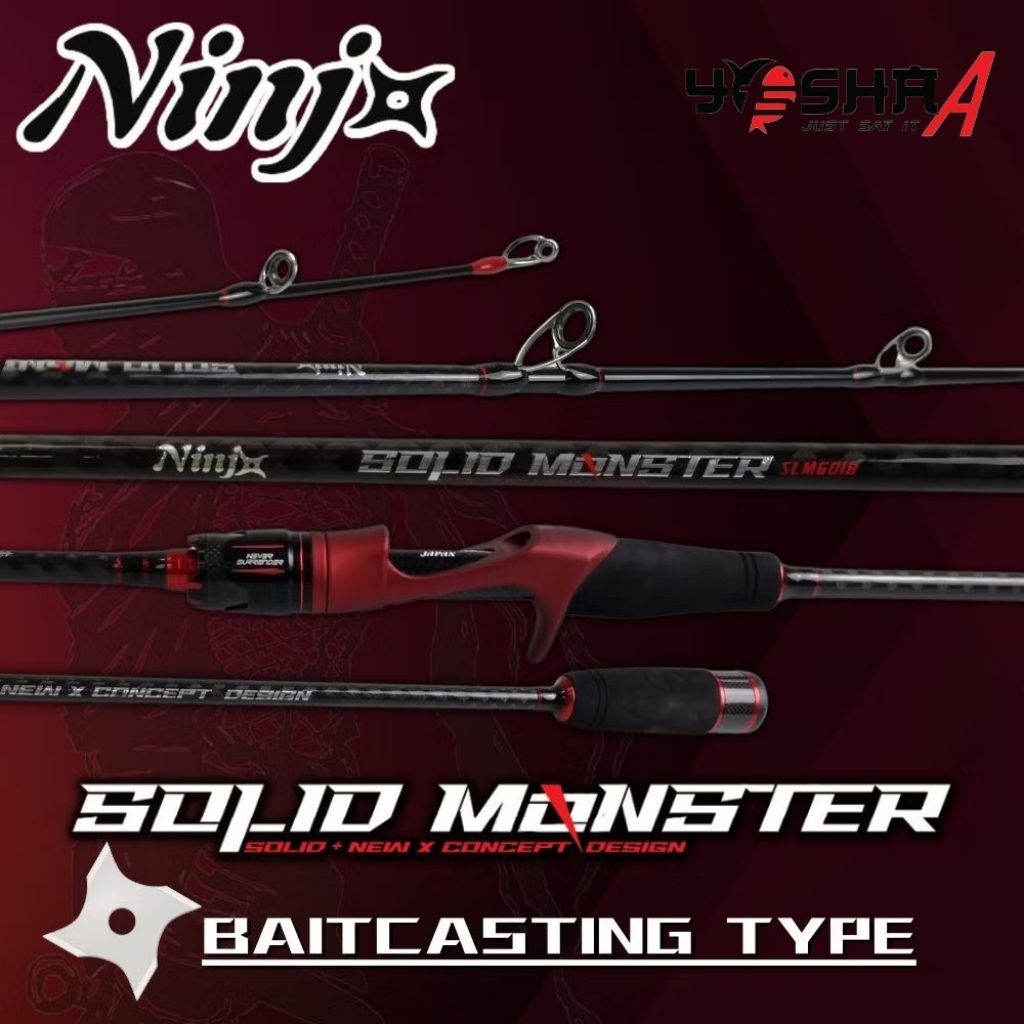ROD 🥷NINJA Solid Monster BC/SPINNING 🔥💪🔥💪 | Shopee Malaysia