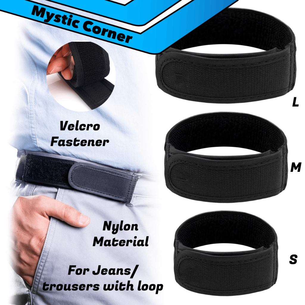 Men Canvas Nylon Belt Velcro Design For Jeans Loop Fasteners - Tali ...