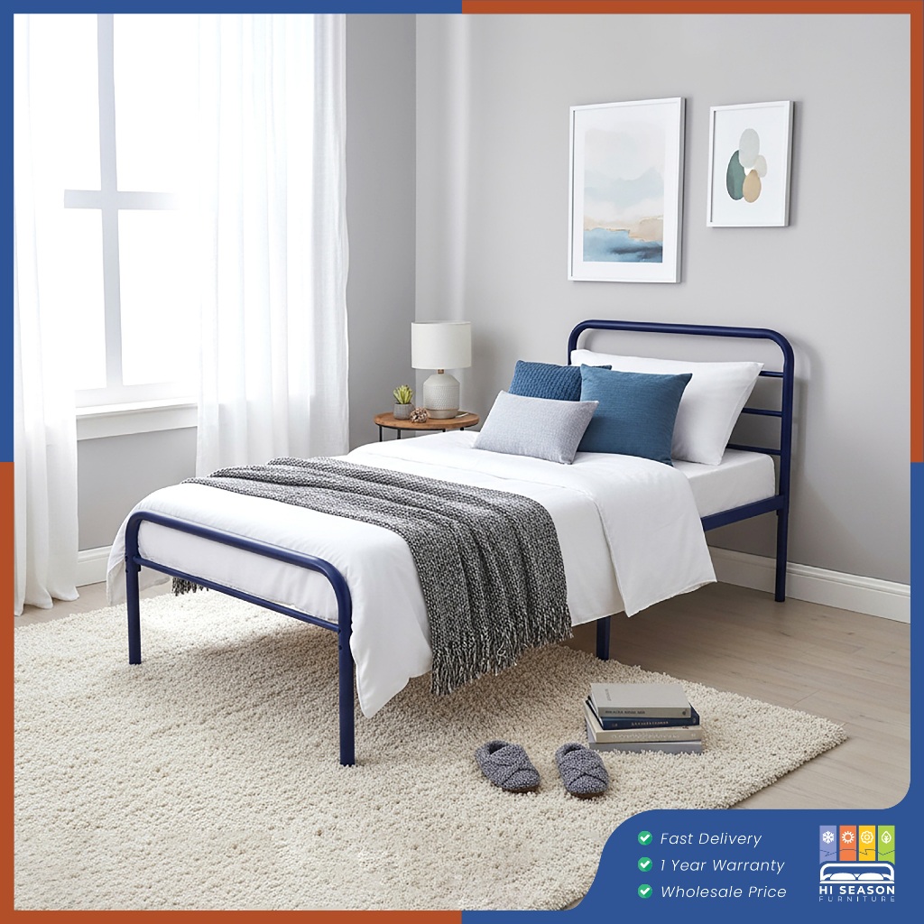 Single Bed / Katil Bujang/Set 3ft Single bed/100% Katil Besi Murah ...