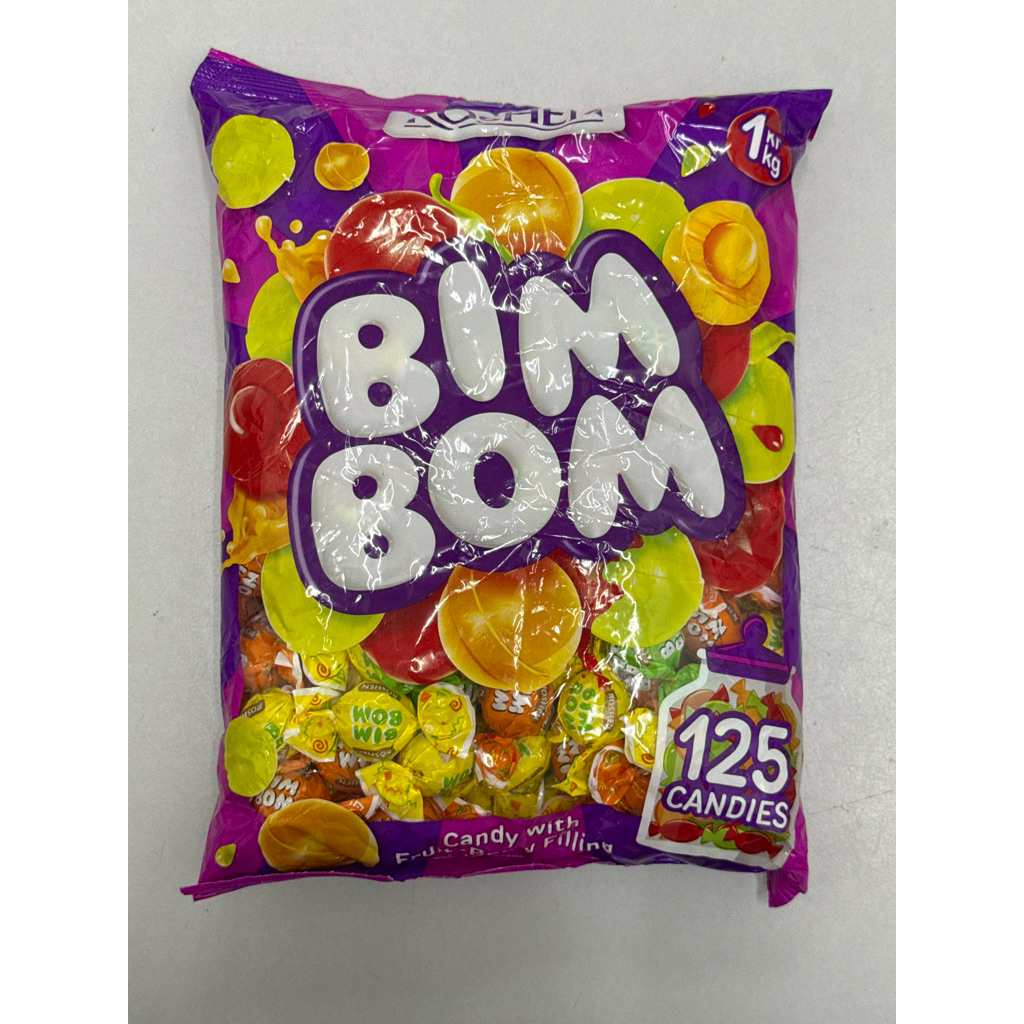 [125pcs] Roshen Bim Bom Candy With Fruit Berry Filling Gula-Gula Halal ...