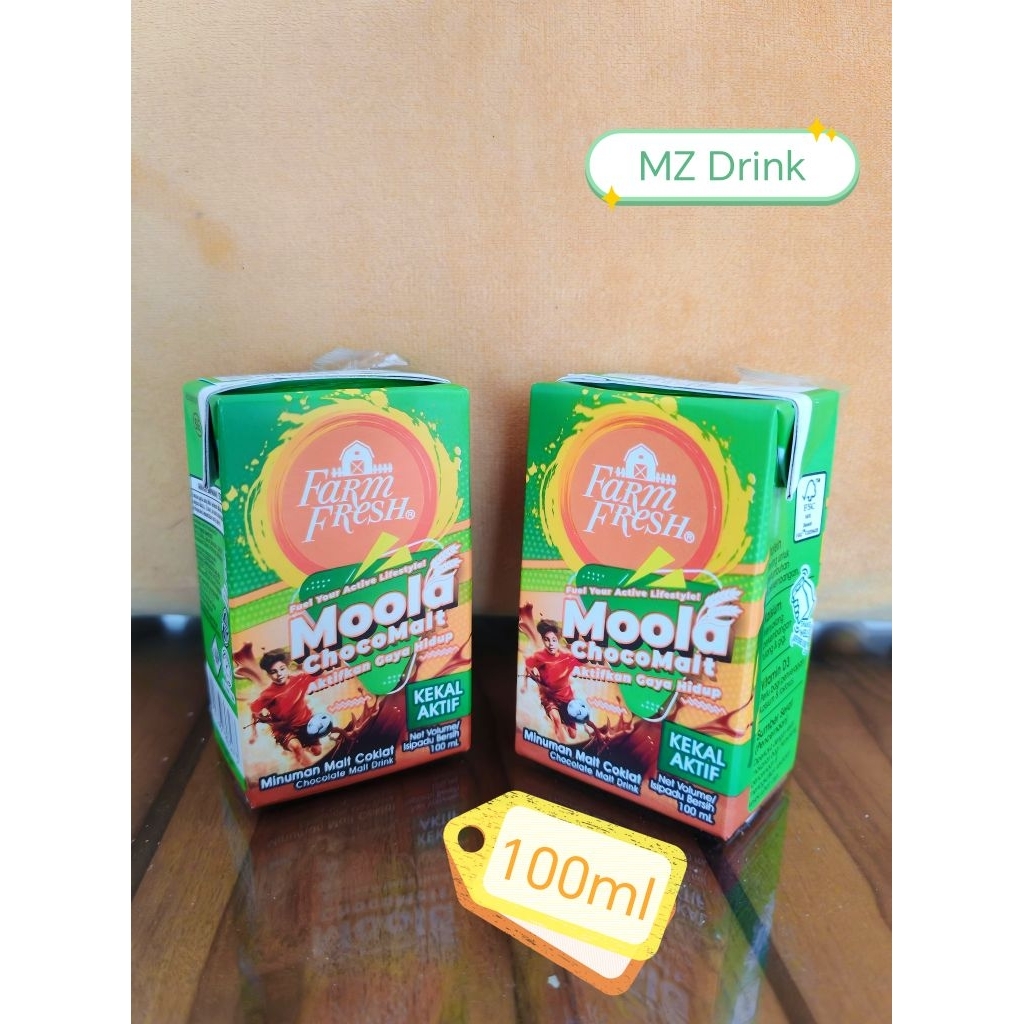 Moola Farm Fresh UHT Chocomalt Milk 100ml (1 Carton – 32pack) | Shopee ...