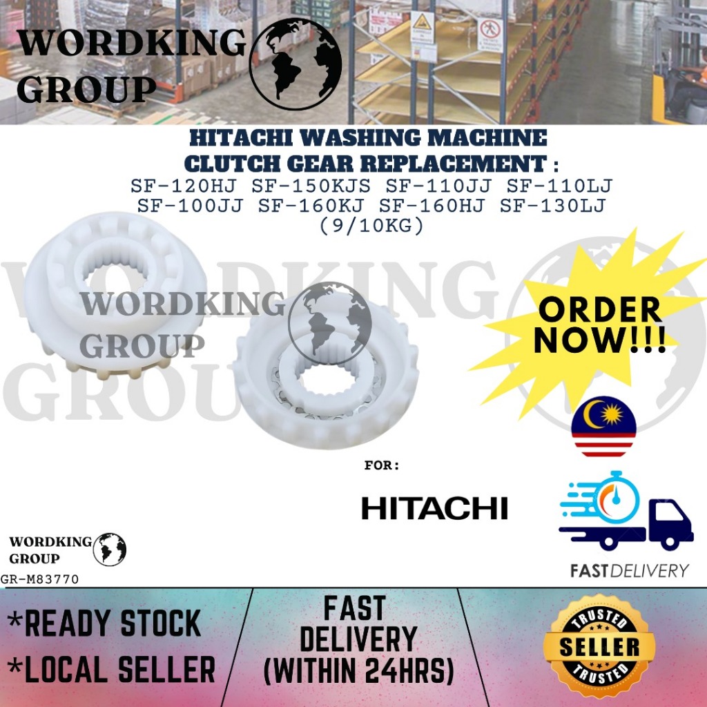 HITACHI WASHING MACHINE CLUTCH GEAR REPLACEMENT:SF-120HJ SF-150KJS SF ...