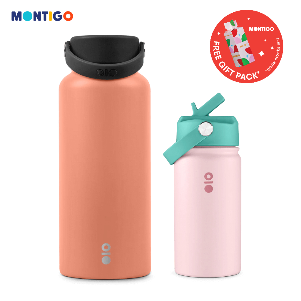 Montigo Grab & Go Set N (Ace Bottle Mega Camden Coral + Ace Bottle Mini ...