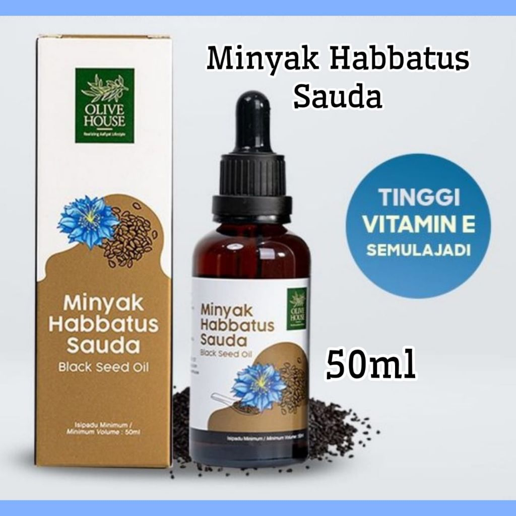 Minyak Habbatus Sauda Olive House 100% Asli | Black Seed Oil | Kaya ...
