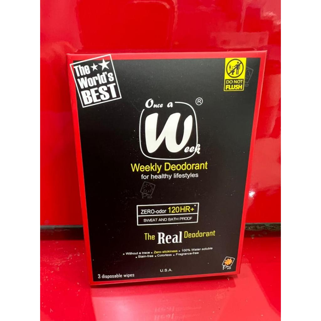 Once a Week Weekly Deodorant 3's (expiry Sept 2028) | Shopee Malaysia
