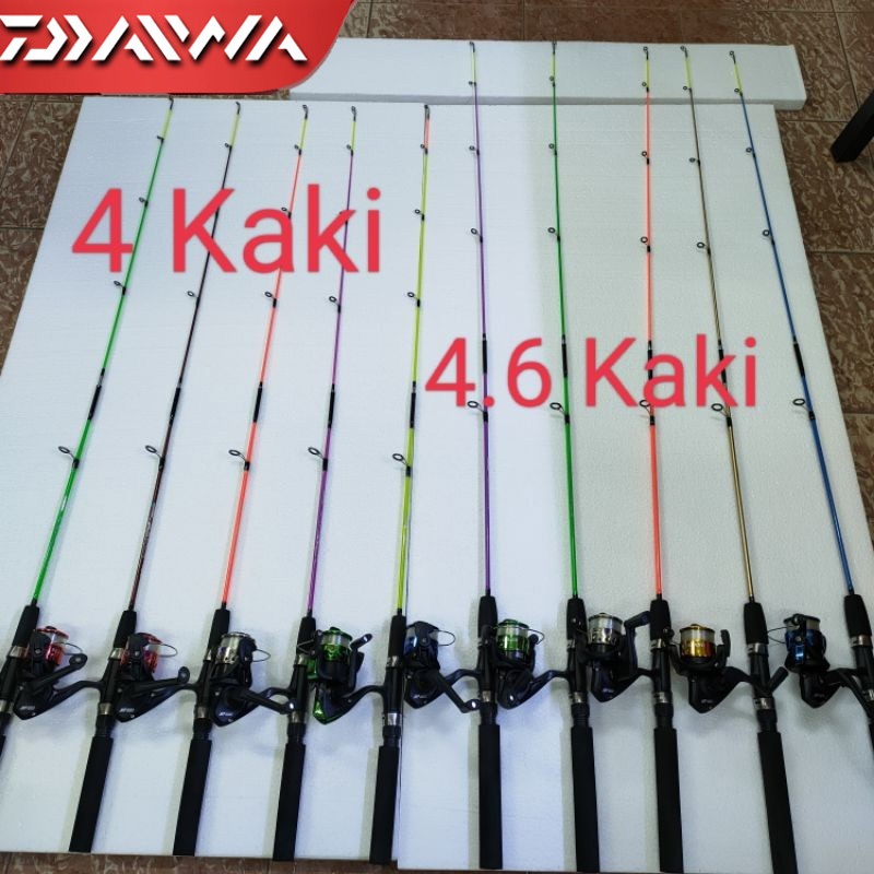 DAIWA Joran Pancing Rod Spinning Rod 2 Sections Fishing Comobos Set ...