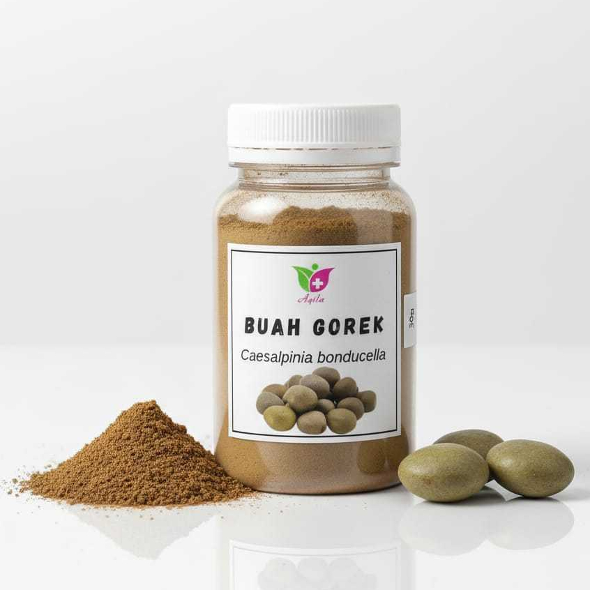 Serbuk Buah Gorek dalam Botol (30g) Caesalpinia Crista / Kelaci ...
