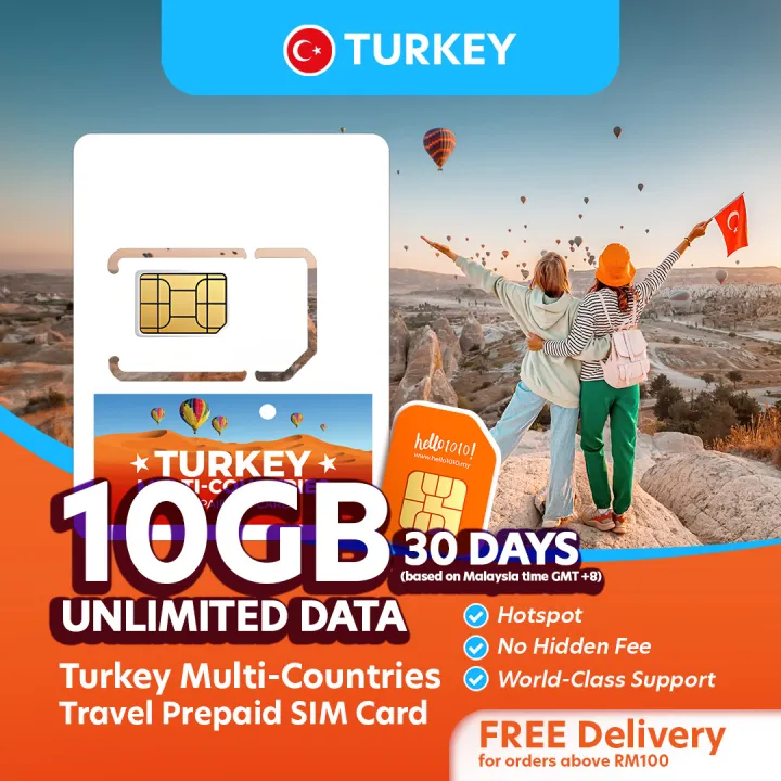 Turkey Multi Countries Travel Prepaid SIM Card | Shopee Malaysia
