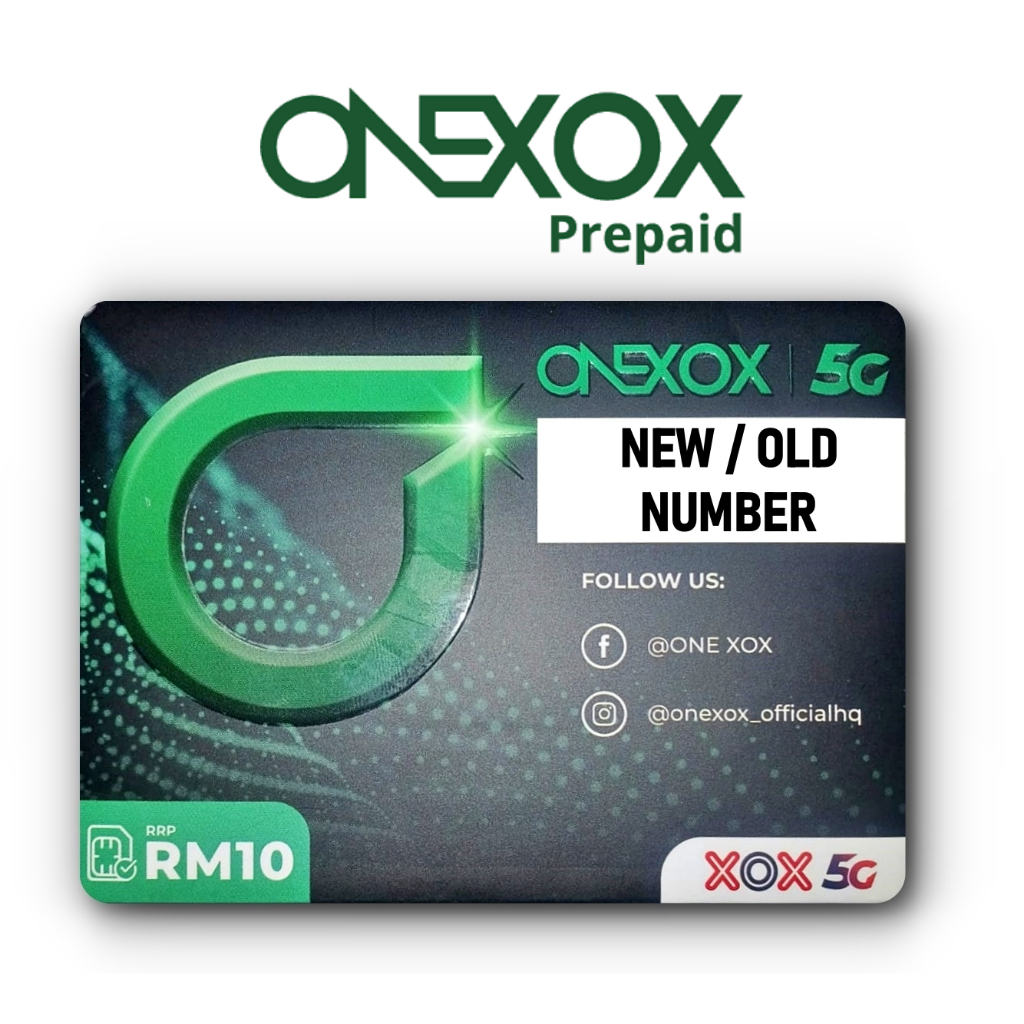 ONEXOX / XOX SIMKAD Prepaid 5G [Self Register] + FREE RM2 + 1GB + 20MIN ...