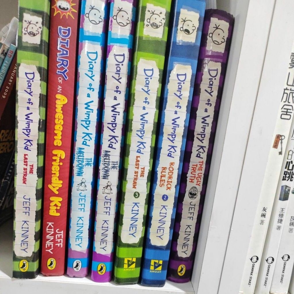 used. BB7-WIM Diary of a Wimpy Kids, The hard cover books are as good ...