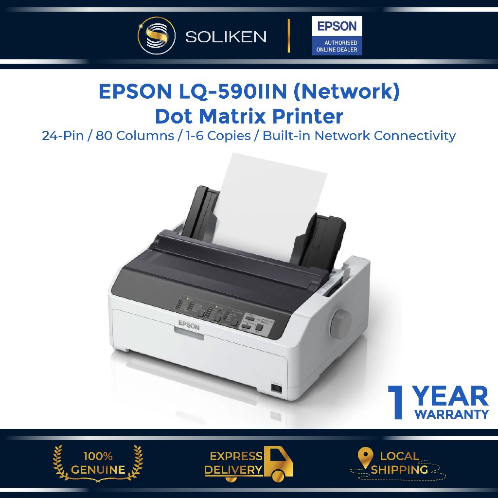 EPSON LQ590II/LQ-590IIN (NETWORK) DOT MATRIX PRINTER | Shopee Malaysia