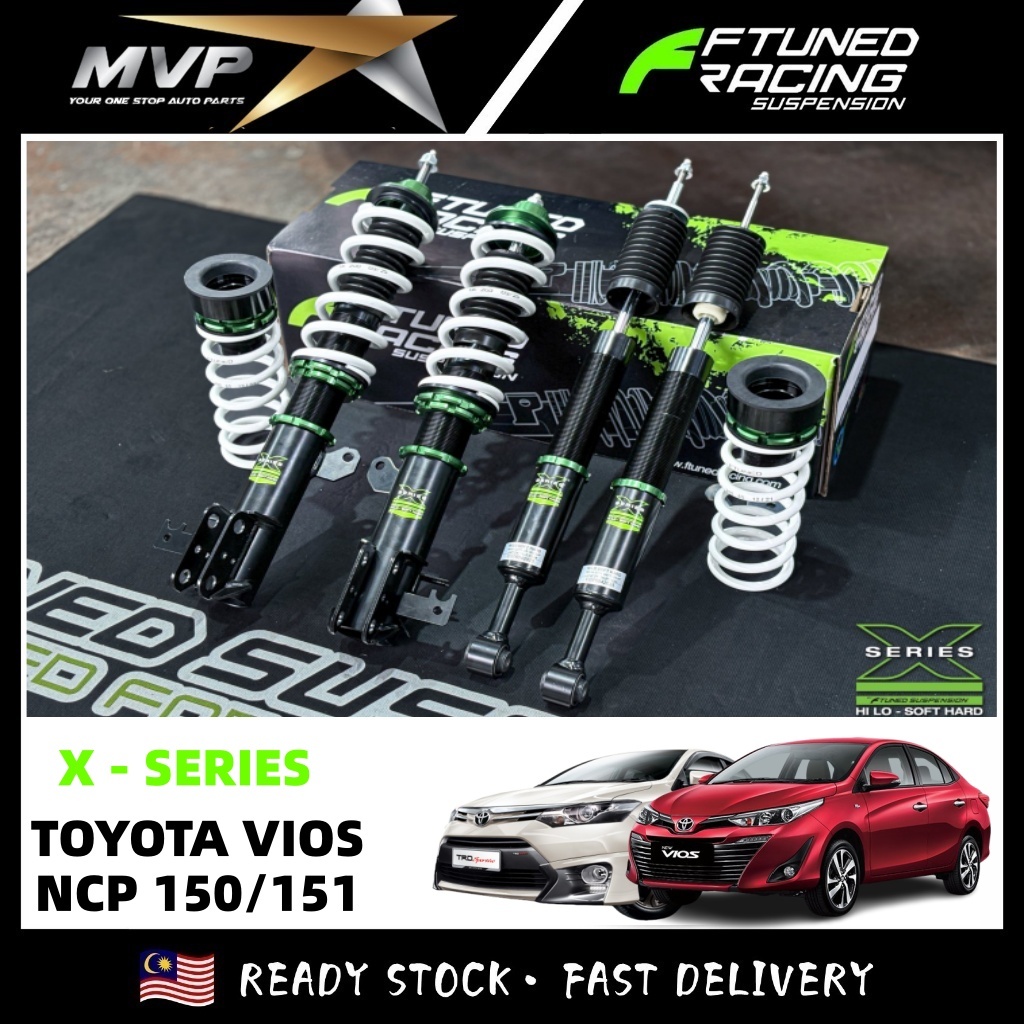 Ftuned X Series Adjustable High Low Soft Hard - Toyota Vios Ncp150 ...