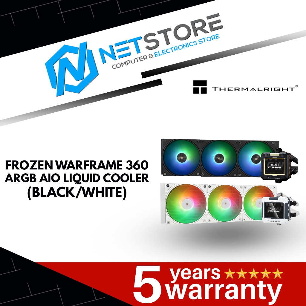 THERMALRIGHT FROZEN WARFRAME 360 ARGB AIO LIQUID COOLER (BLACK/WHITE ...