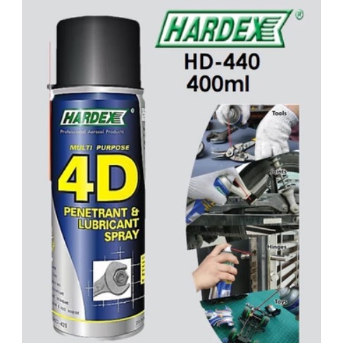 HARDEX 4D Penetrant & Lubricant Spray HD 440 400ML HD-440 wd40 wd-40 ...