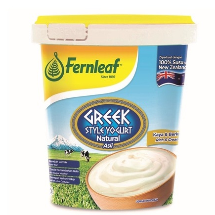 Fernleaf Asli Greek Style Natural Fresh Yogurt 450g | Shopee Malaysia