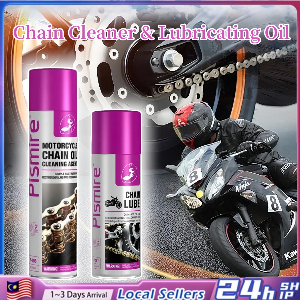 【STOCK】Motorcycle Chain Maintenance Kit - Cleaner, Lubricant, and Rust ...