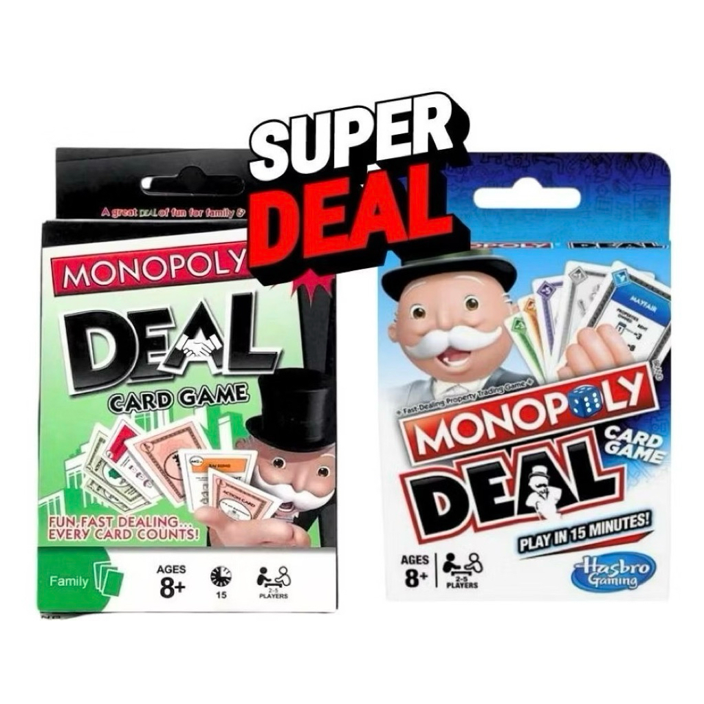 Monopoly Deal Card Game Combo Series Kad Monopoly Billionaire Mini Game ...