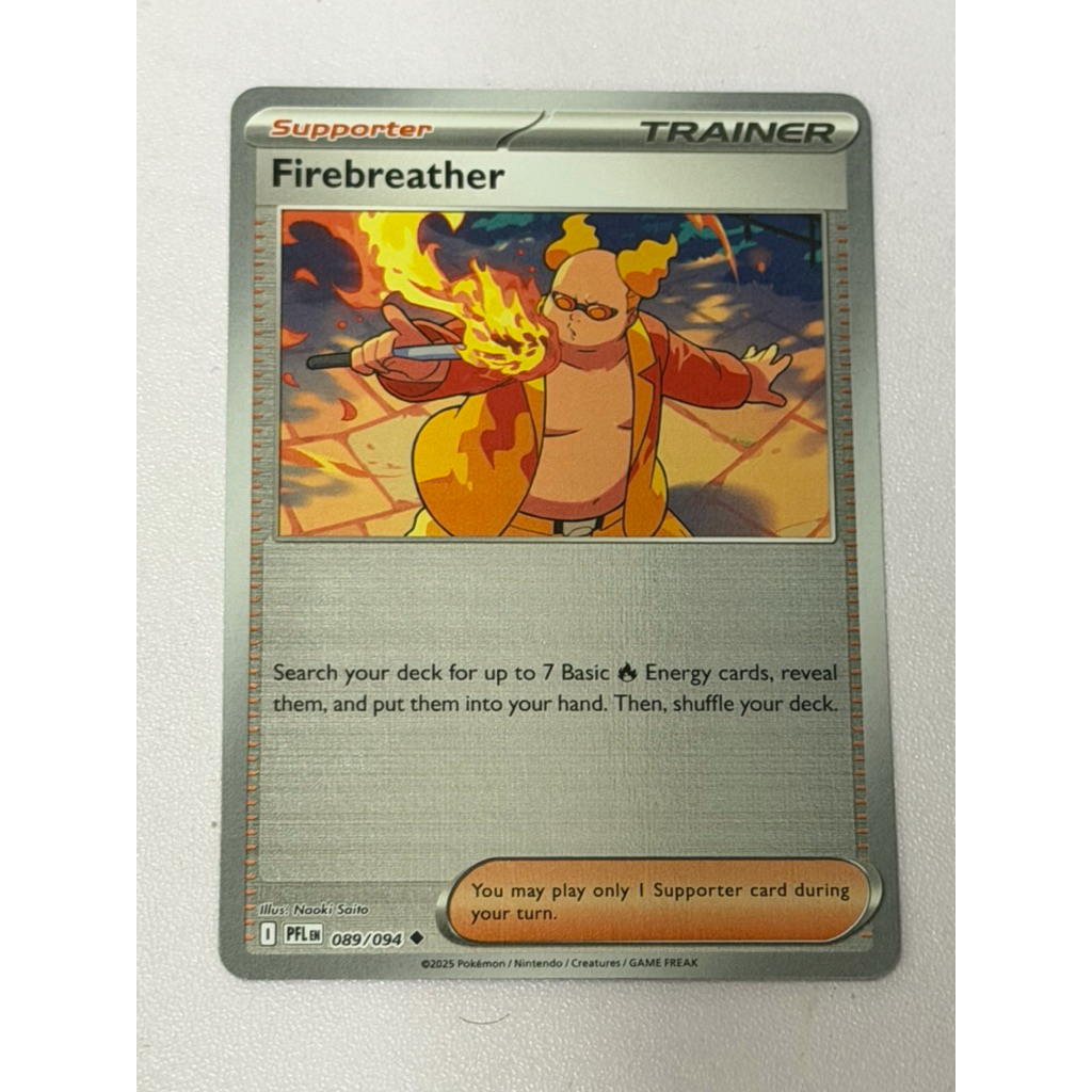 (English) Pokemon TCG Firebreather 089/094 Reverse Holo (ME02 ...