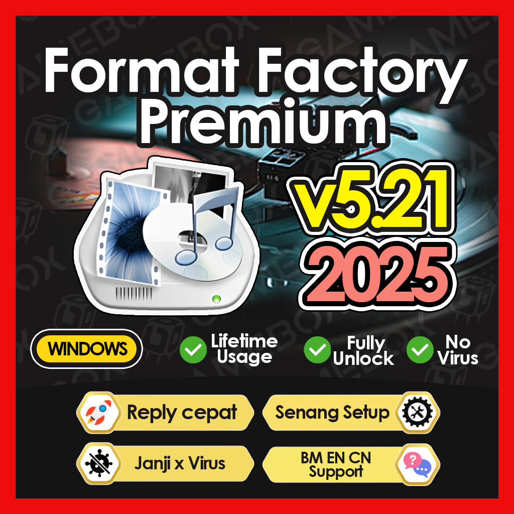 Format Factory 5.21💯 EASY INSTALL 💯 LIFETIME PREMIUM 💯 FAST DELIVERY 💯 ...