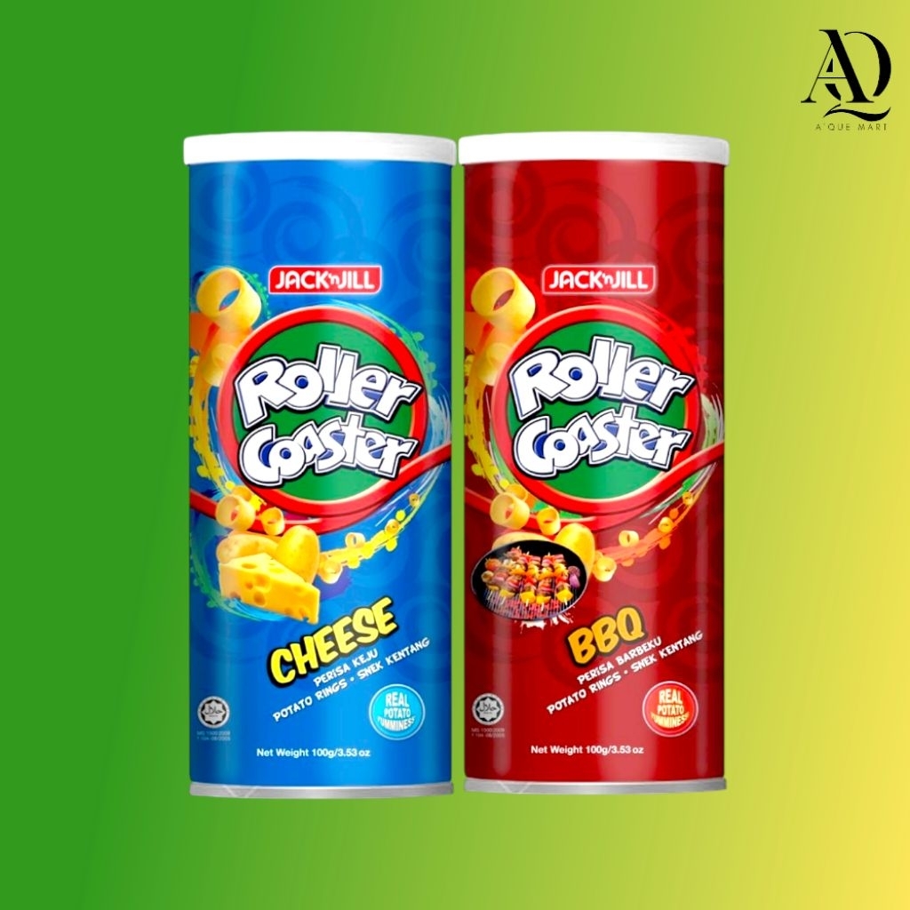 Jack 'N Jill Roller Coaster Canister BBQ / Cheese 100g | Shopee Malaysia