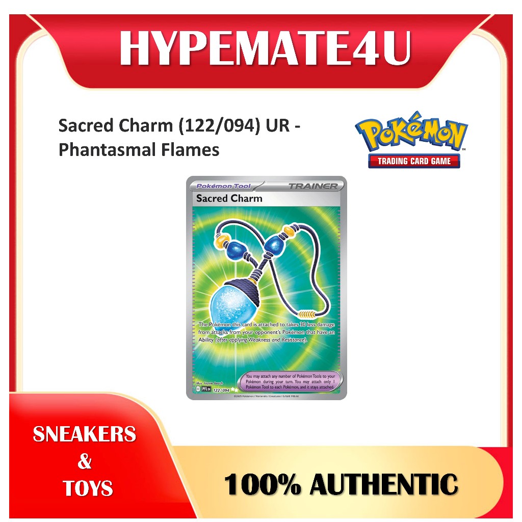 Pokemon Sacred Charm (122/094) UR - Phantasmal Flames | Shopee Malaysia