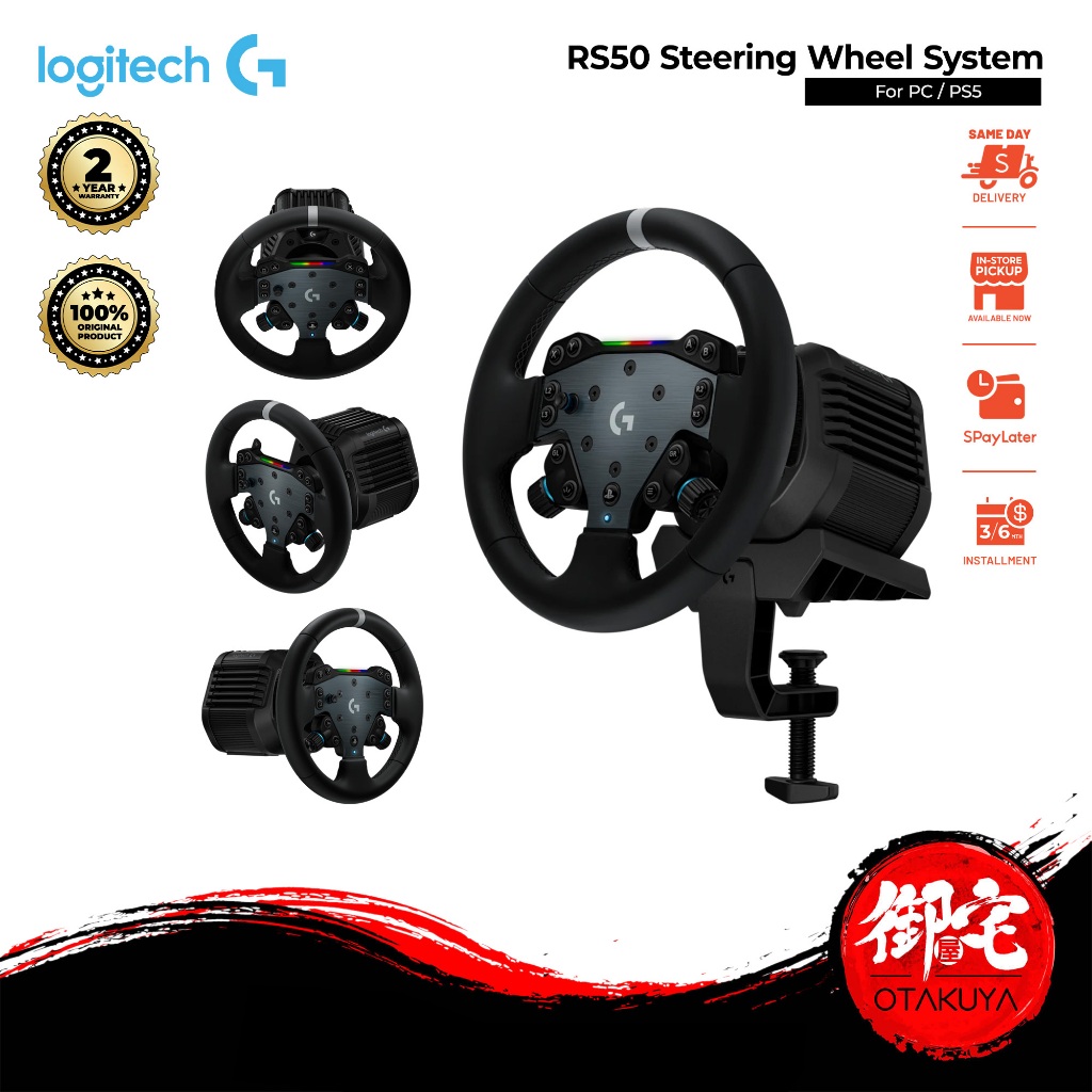 【12.12 SALE】Logitech G RS50 Sim Racing Steering Wheel System Compatible ...