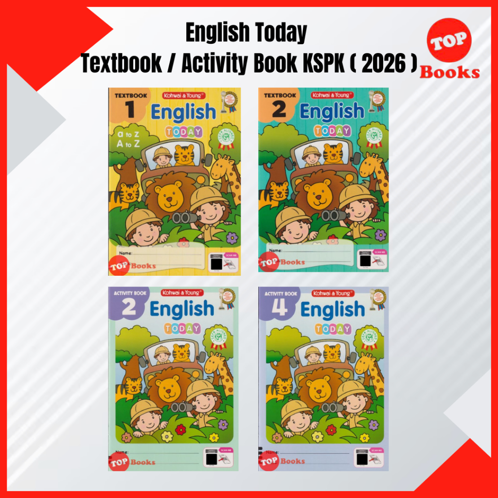 [TOPBOOKS Kohwai Kids] English Today Textbook / Activity Book KSPK ...