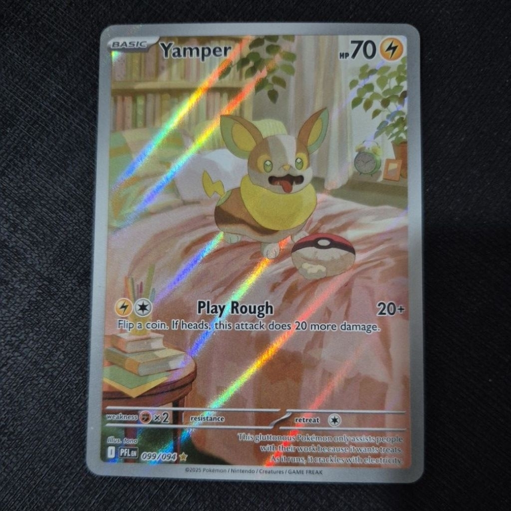 Pokemon Card TCG : ME02 Phantasmal Flames : Yamper 099/094 Illustration ...