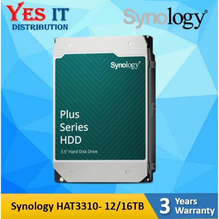 Synology Plus NAS Internal Hard Drive HAT3310 / HAT 5310 SATA III 3.5 ...