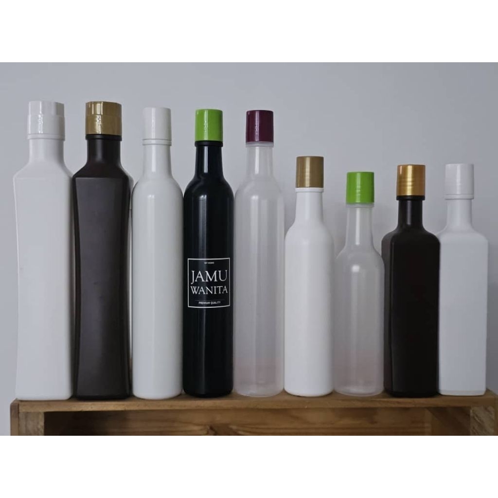 Botol Jamu Jus Madu Halia Juice Bottle Plastic HDPE PP 250ml 300ml ...