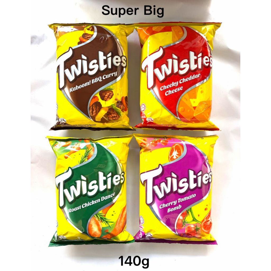 (UNIT) TWISTIES (SUPER BIG) 140G CHEESE / BBQ / CHICKEN / TOMATO ...