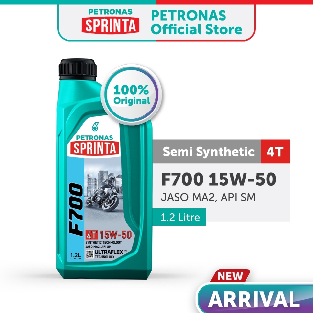 PETRONAS Sprinta F700 15W-50 SM Semi Synthetic (1.2L) | Shopee Malaysia