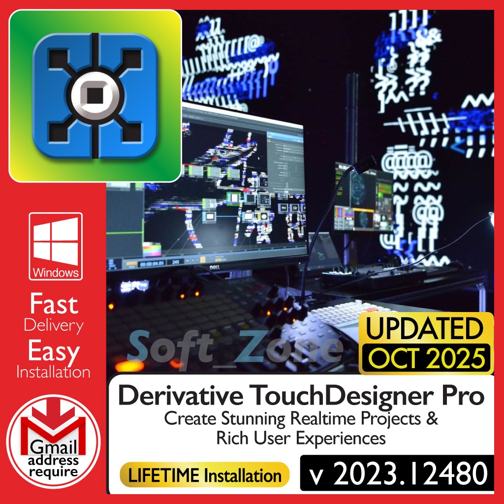 Derivative TouchDesigner Pro 2023.12480 - Create Stunning Realtime ...