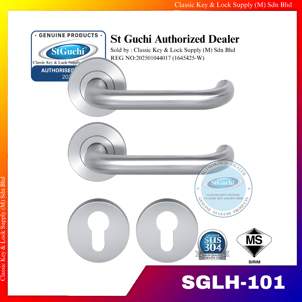 St Guchi lever handle door lock SGLHR-101 SIRIM Approved | Shopee Malaysia