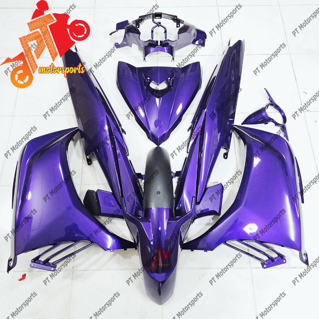 Yamaha Lc 135 Cover Set Bodyset All Purple New V2 V3 V4 V5 V6 V7 ...