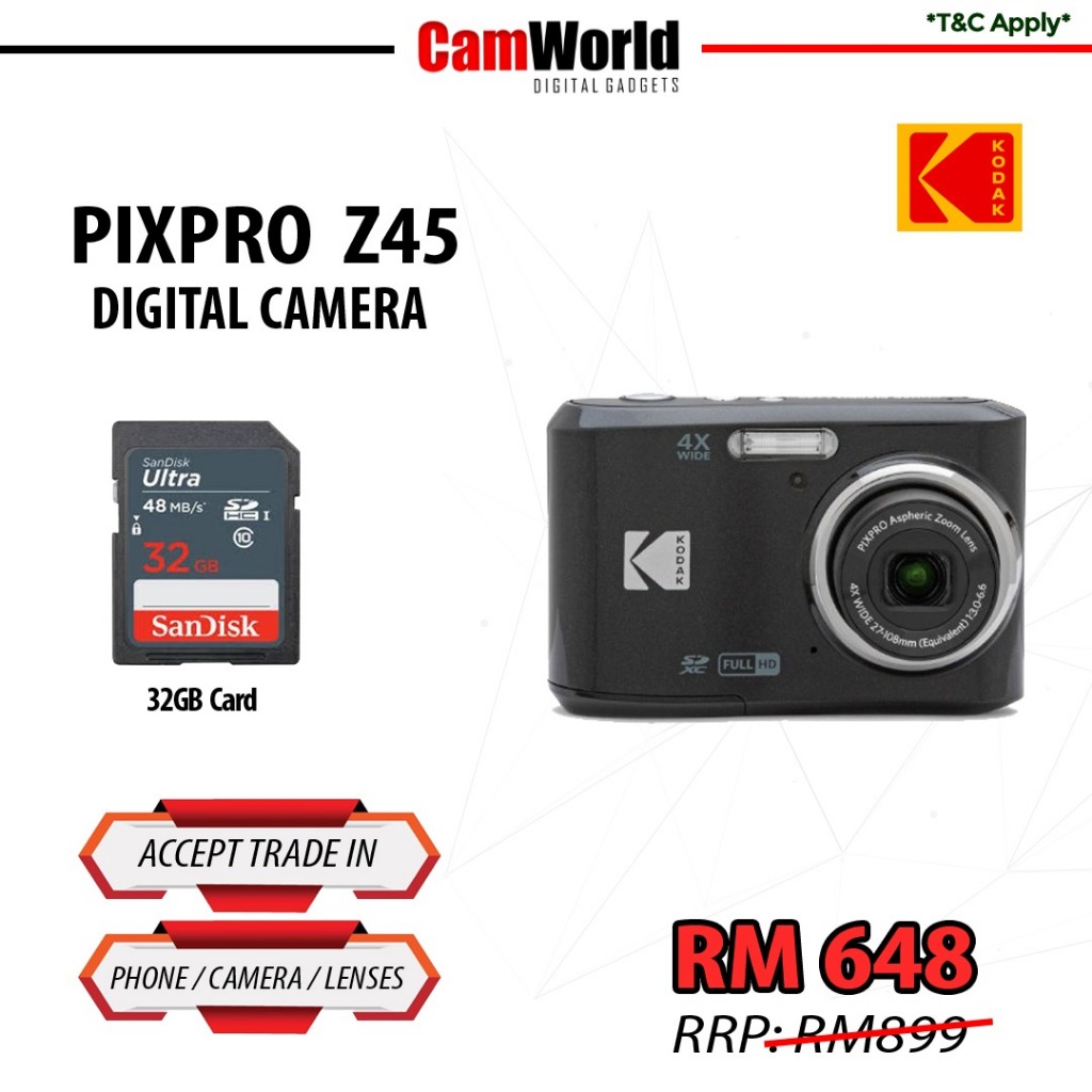 KODAK PIXPRO Z45 DIGITAL CAMERA | Shopee Malaysia