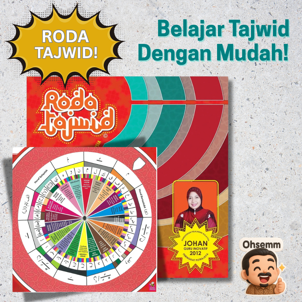 Roda Pintar Tajwid - Kaedah Mudah Pembelajaran Ilmu Tajwid - Sesuai ...