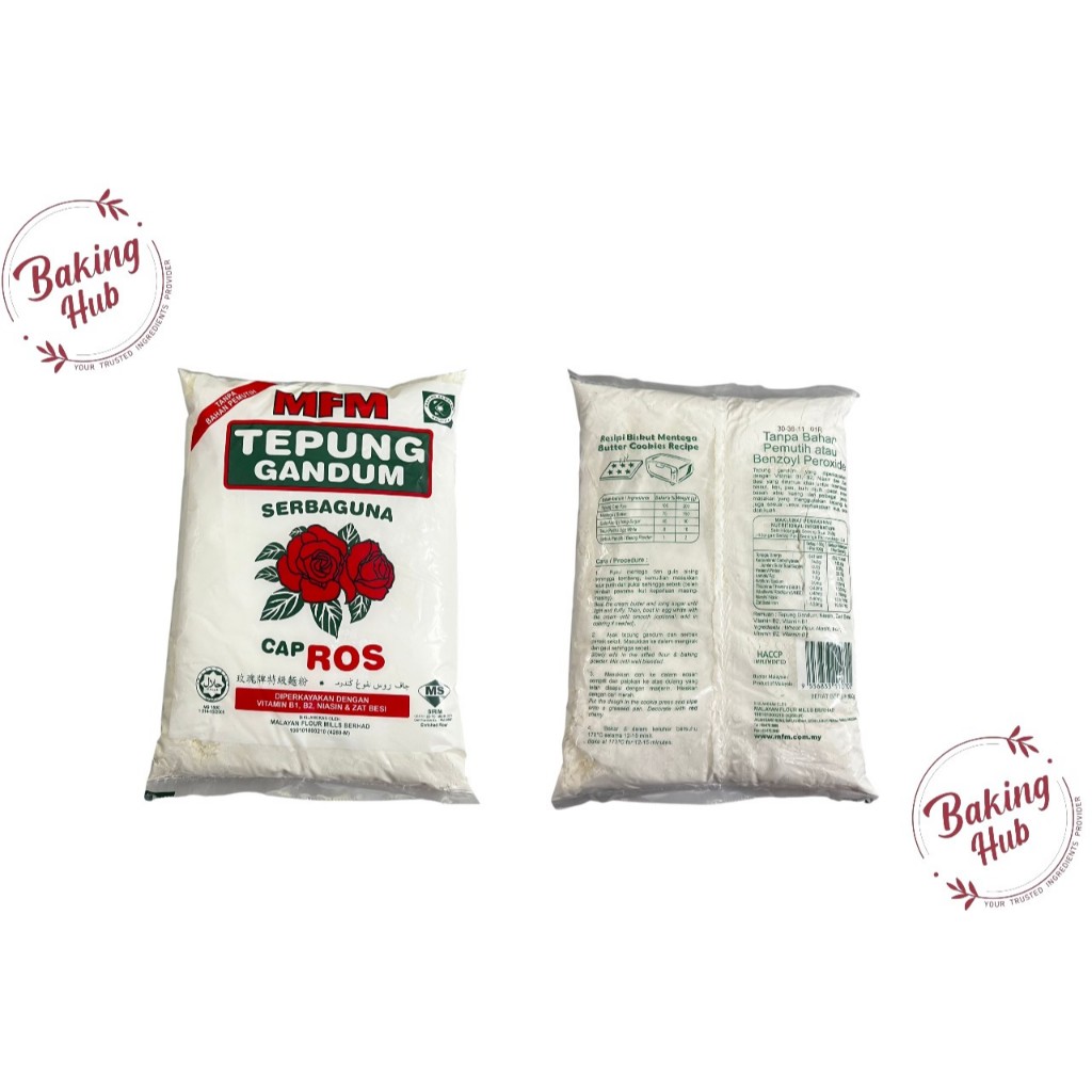 Tepung Gandum Cap Ros - 1KG | Shopee Malaysia