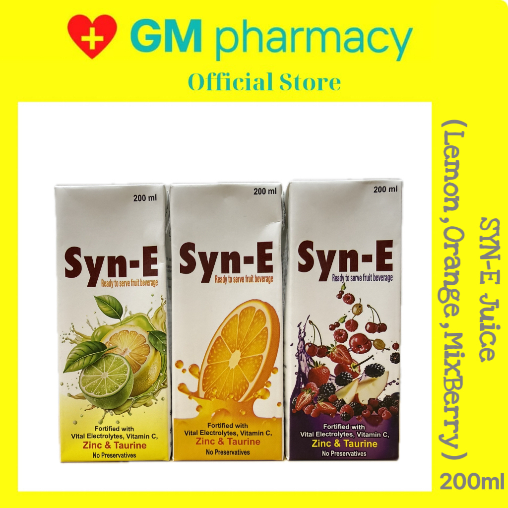 (NEW) Syn-E ORS Juice 200ml Electrolytes with Zinc and Taurine (ORANGE ...