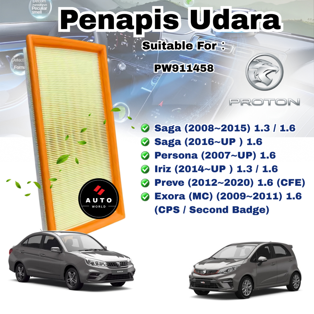 Air Filter - Proton Saga BLM / FL / FLX , Proton Persona , Proton Iriz ...